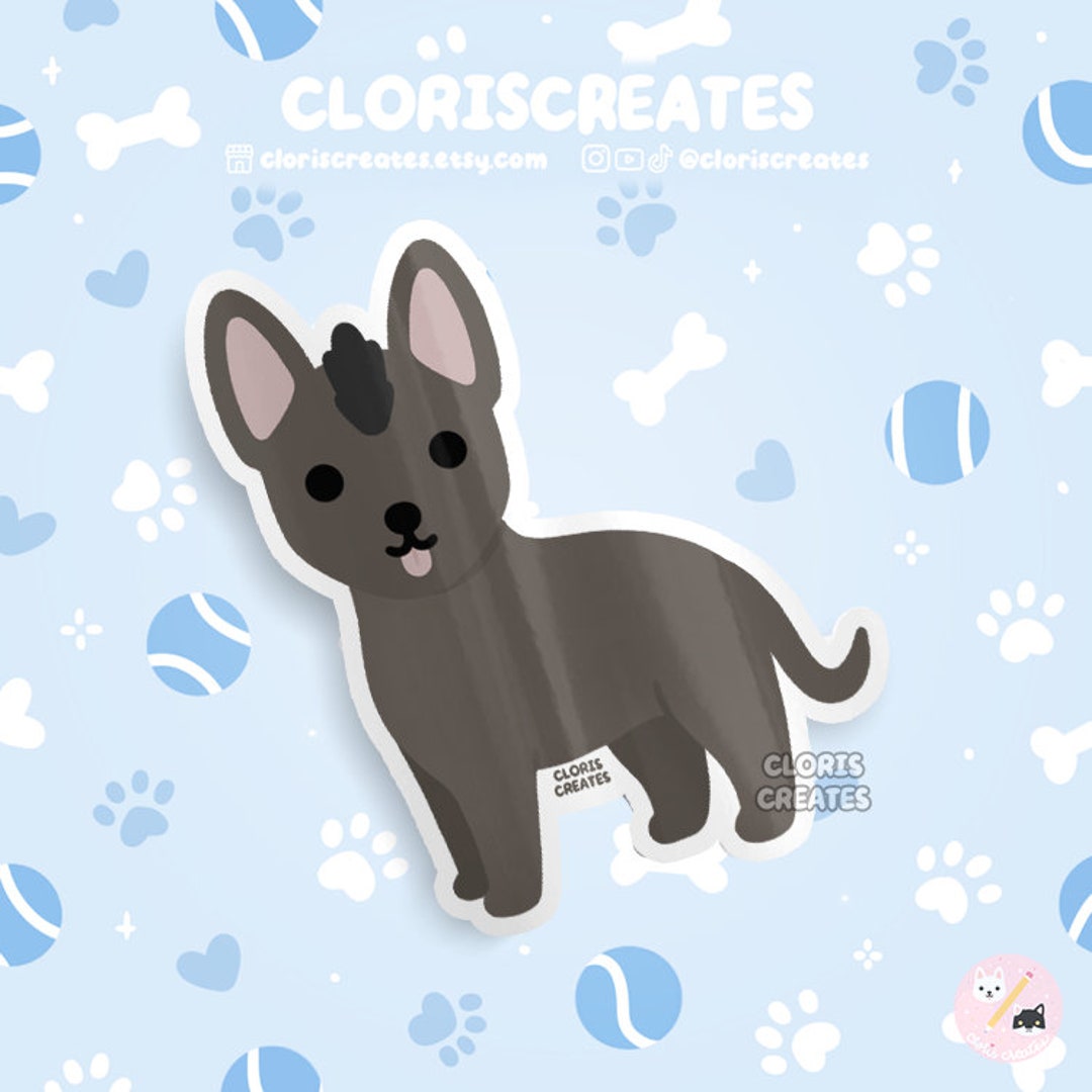 Xoloitzcuintli Xolo Dog Breed Waterproof Vinyl Sticker | Kawaii Chibi ...