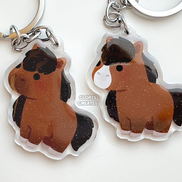Horse Keychain - Etsy