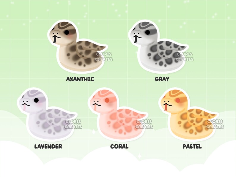 Hognose Snake Cartoon Die Cut Sticker Kawaii Chibi - Etsy