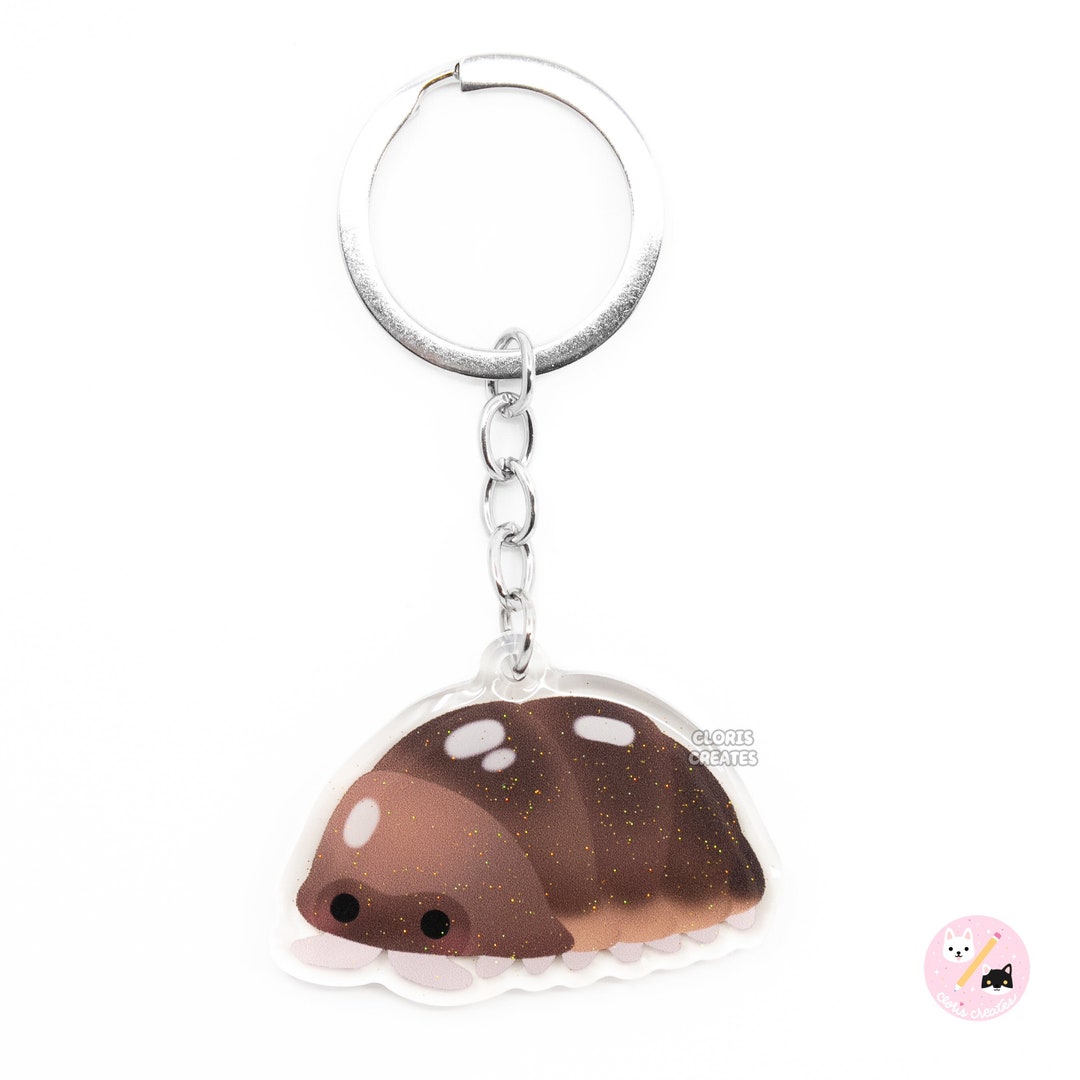 Giant Canyon Brown Isopod Roly Poly Insect Bug Keychain | Cartoon Pet ...