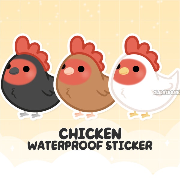 Chibi Chicken Decal - Etsy