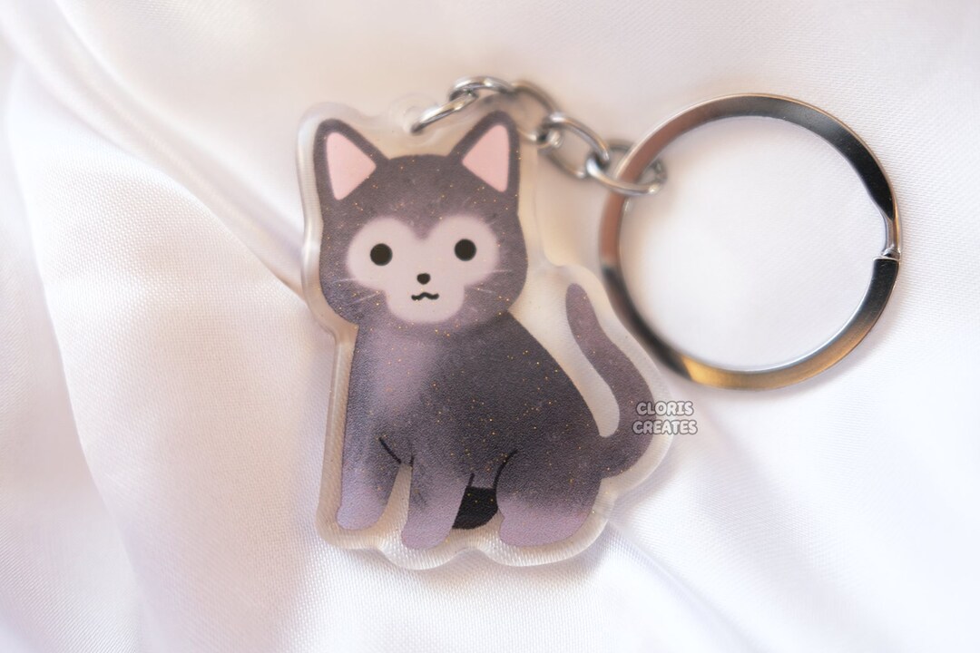 Lykoi Cat Acrylic Werewolf Kitten Breed Keychain Cartoon - Etsy
