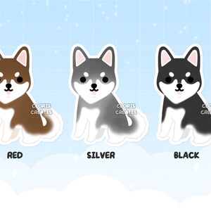 Alaskan Klee Kai Husky Clear Acrylic Dog Breed Keychain - Etsy