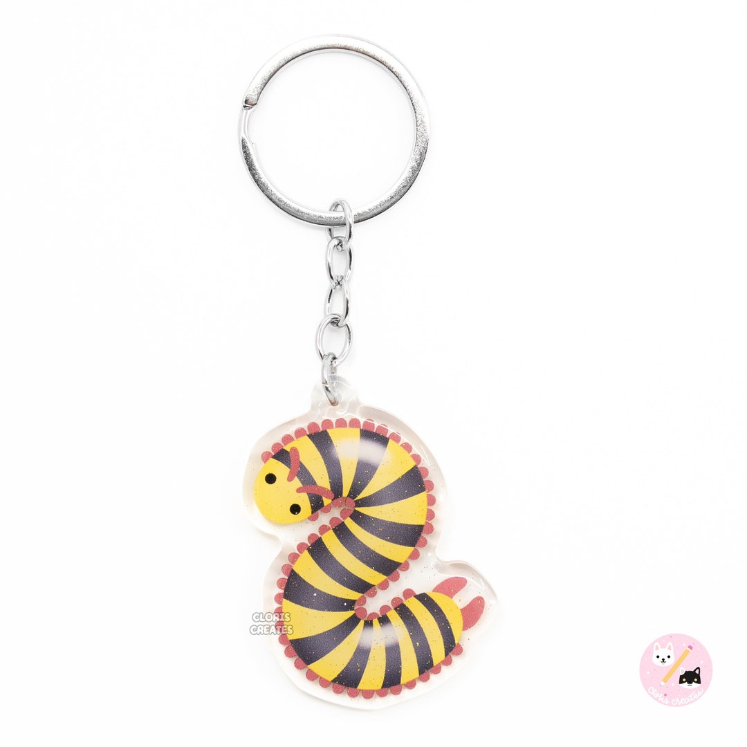 Bumblebee Millipede Arthropod Insect Bug Keychain | Cartoon Exotic Pet ...