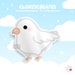 White Dove Bird Breed Waterproof Vinyl Sticker Kawaii Chibi - Etsy