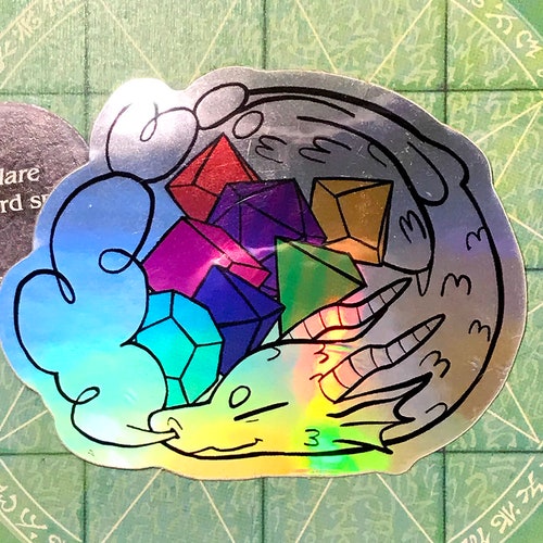 Dice Hoarder Holographic Sticker - Etsy