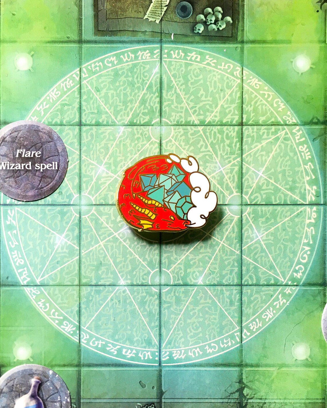 Red Dragon Enamel Pin - Etsy