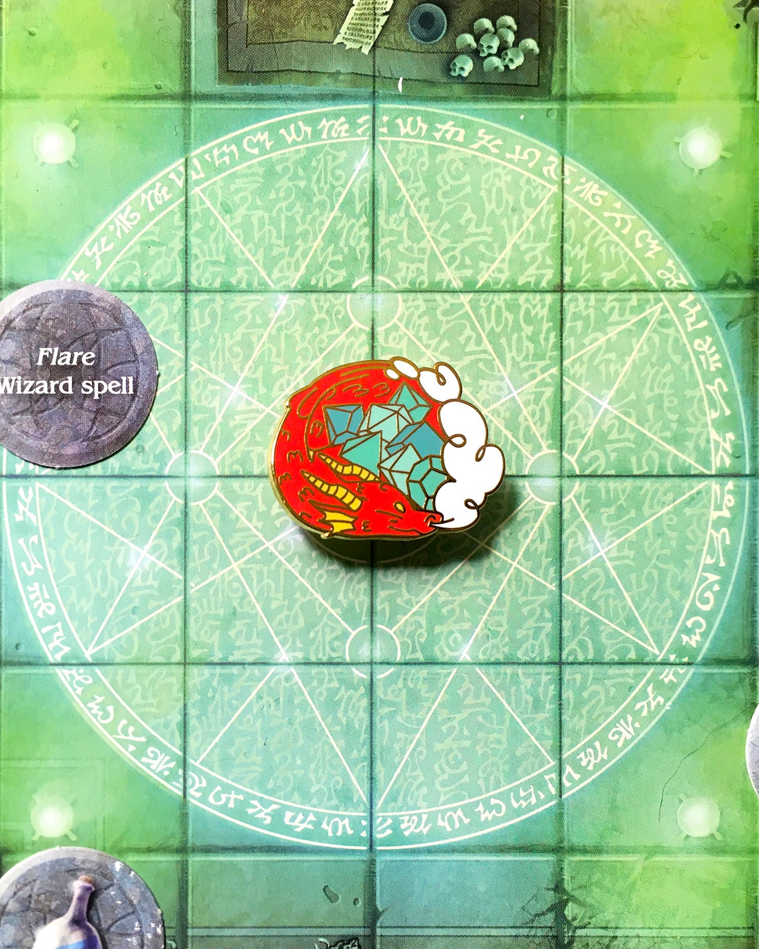 Red Dragon Enamel Pin | Etsy