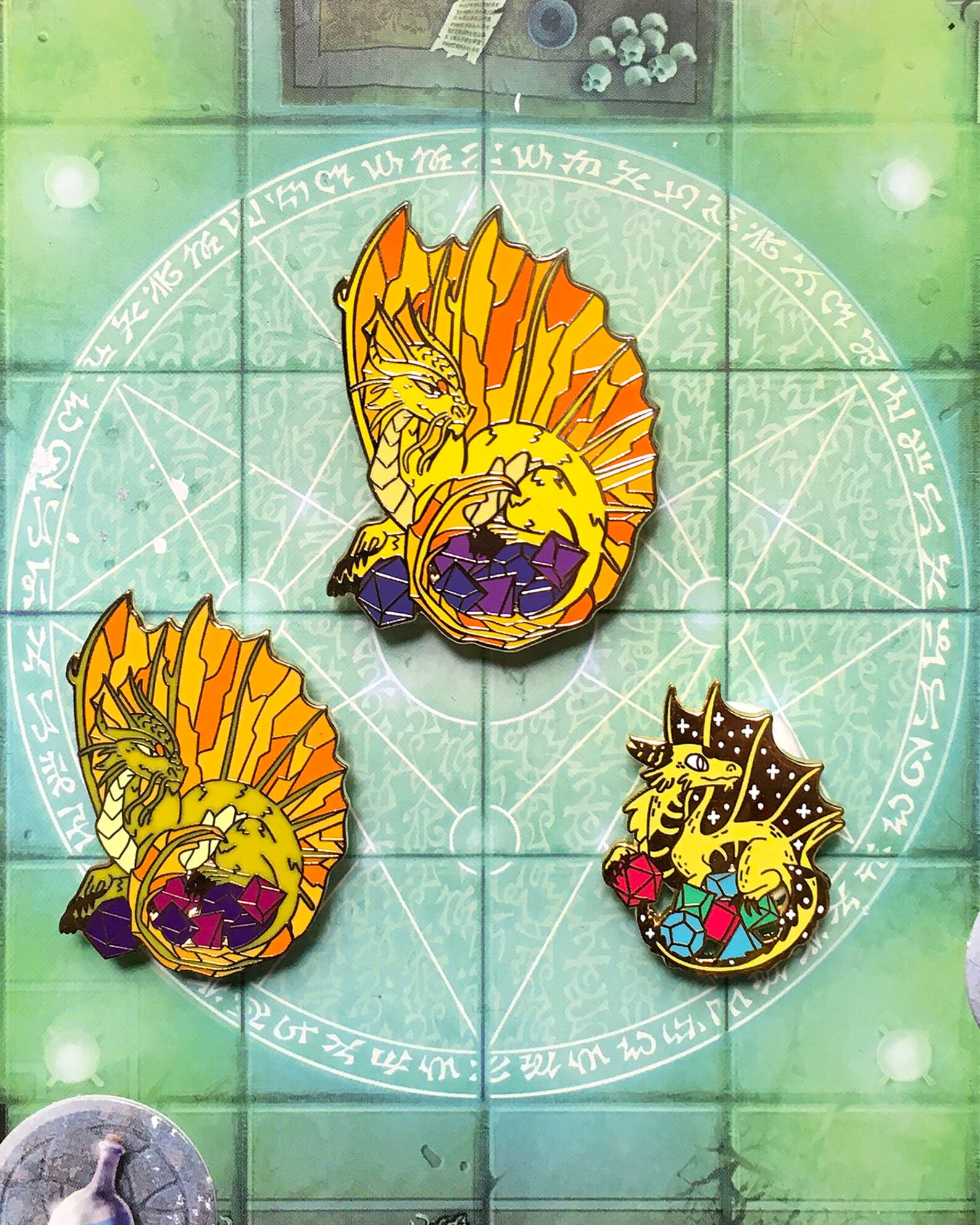 Gold Dragon Enamel Pin - Etsy