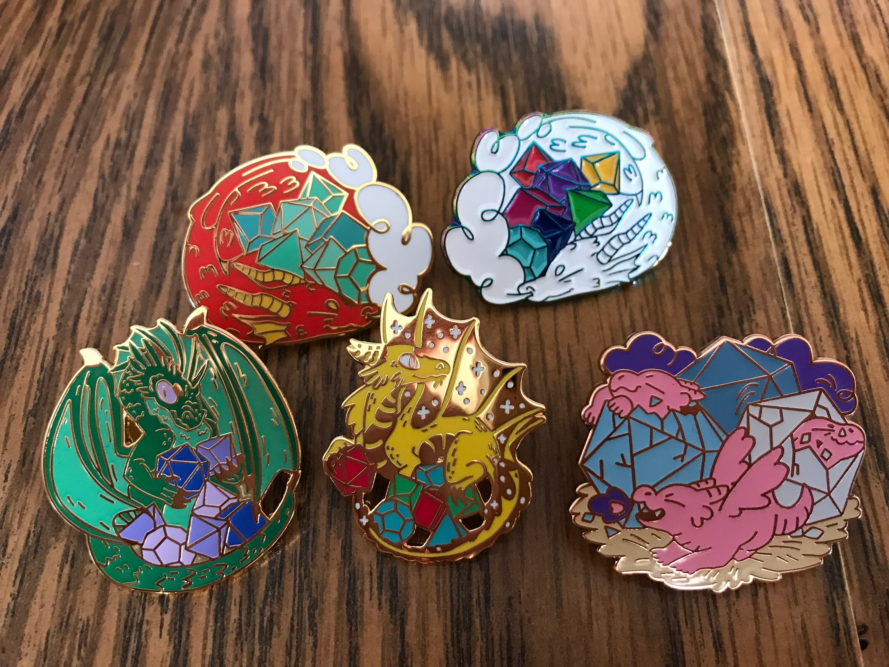 Gold Dragon Enamel Pin - Etsy