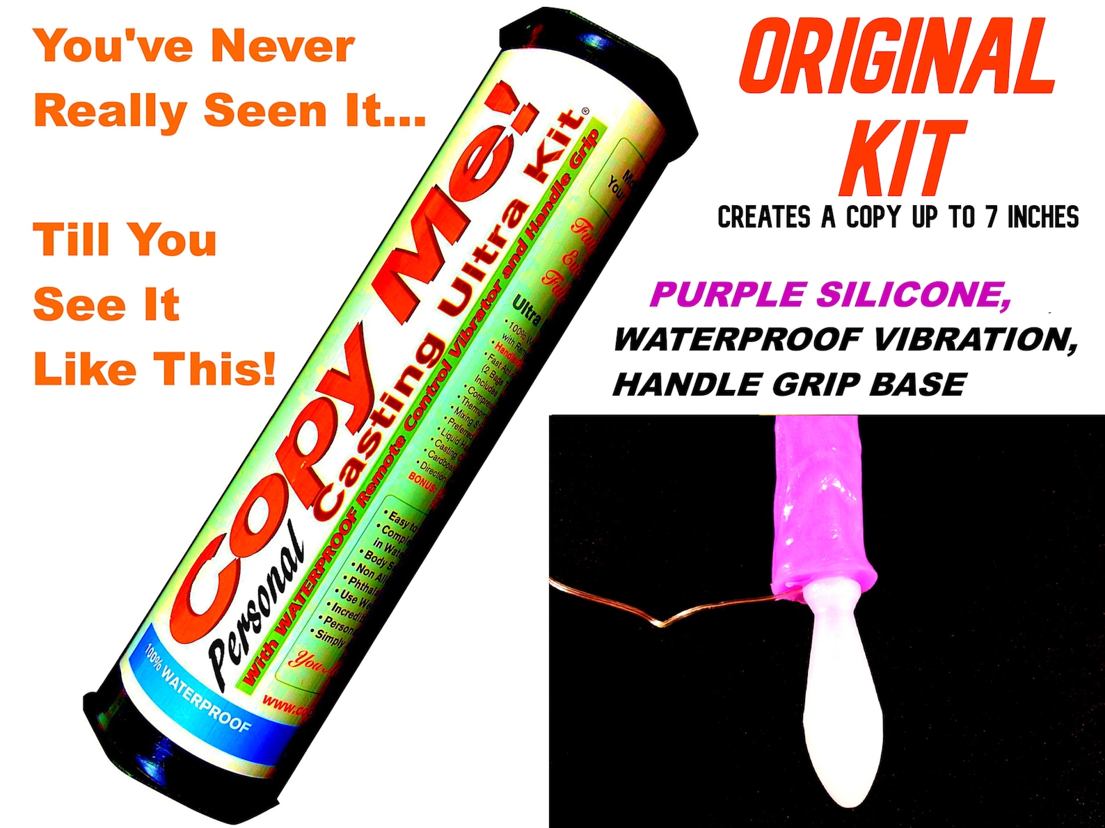 Casting Molding Penis Copy Kit, PURPLE, Handle Grip Base, Vibe ...