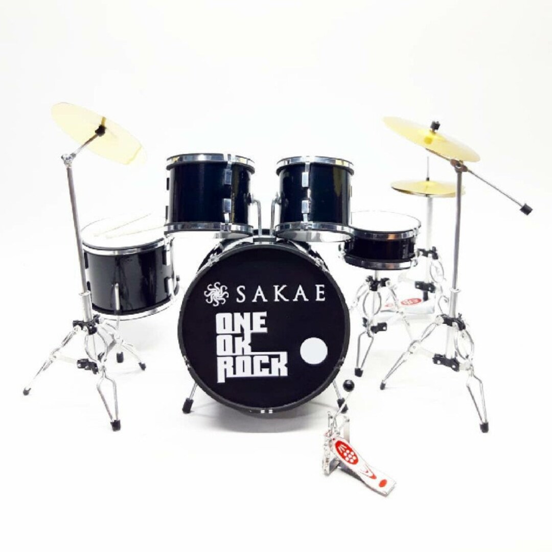 Miniature Drum Kit Mini Rock Metal Music Full Black Instrument Musical ...