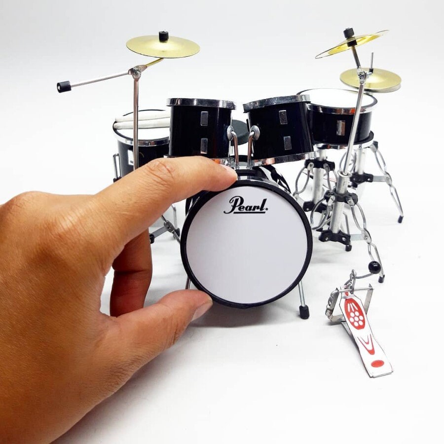 Miniature Drum Set BLACK Plus Guitar Scale 1/12 Exclusive - Etsy
