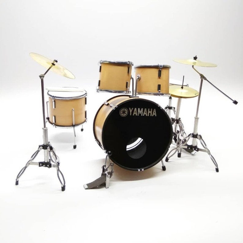 Miniature Drum Set Natural Beige Musical Instruments Display - Etsy