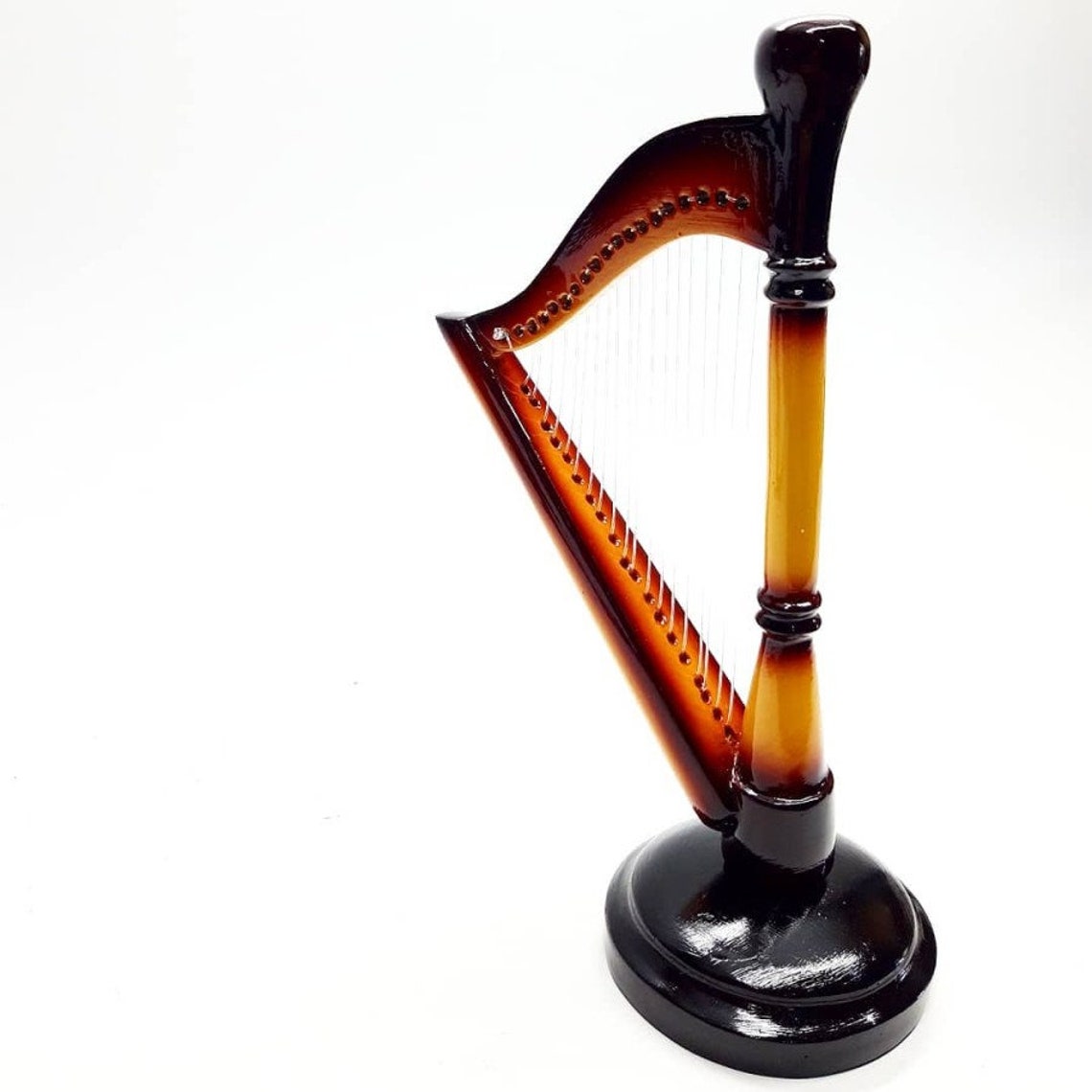 Buy Miniature Harp Harpa Instrument Musical Classic Display and Online ...