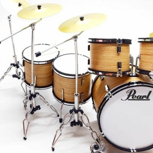 Miniature Drum Set Double Bass Natural 1:12 Instrument Display ...