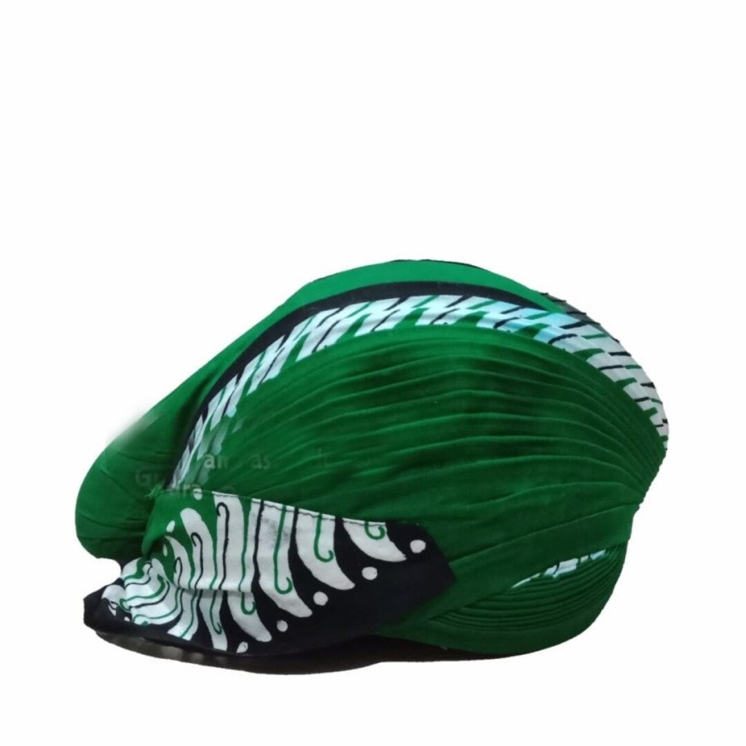 Blangkon Jogja Jebeh Fold East Java Motif Green Indonesian Traditional ...