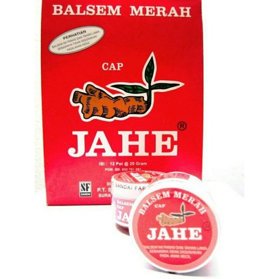 4 X 20gr Balsem Jahe Merah Muscular Balm Neck Muscle Pain Relief Hot ...