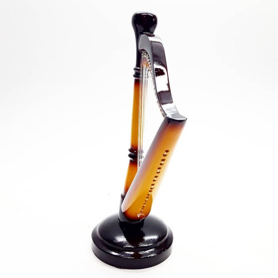 Miniature Harp Harpa Instrument Musical Classic Display And | Etsy