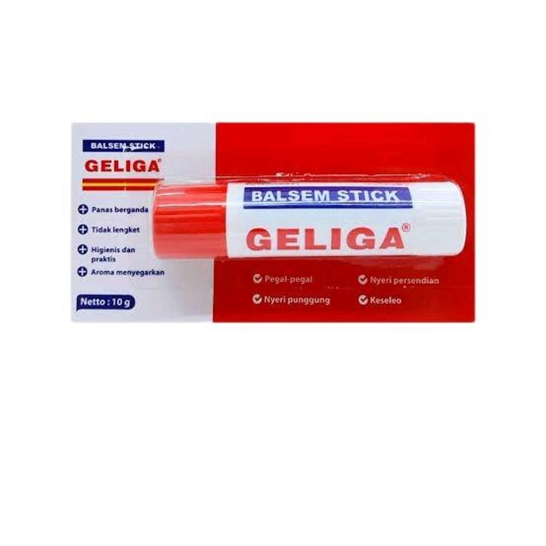 6x GELIGA STICK Muscular Balm Balsem Otot Geliga Stick 10gr Pain Relief ...