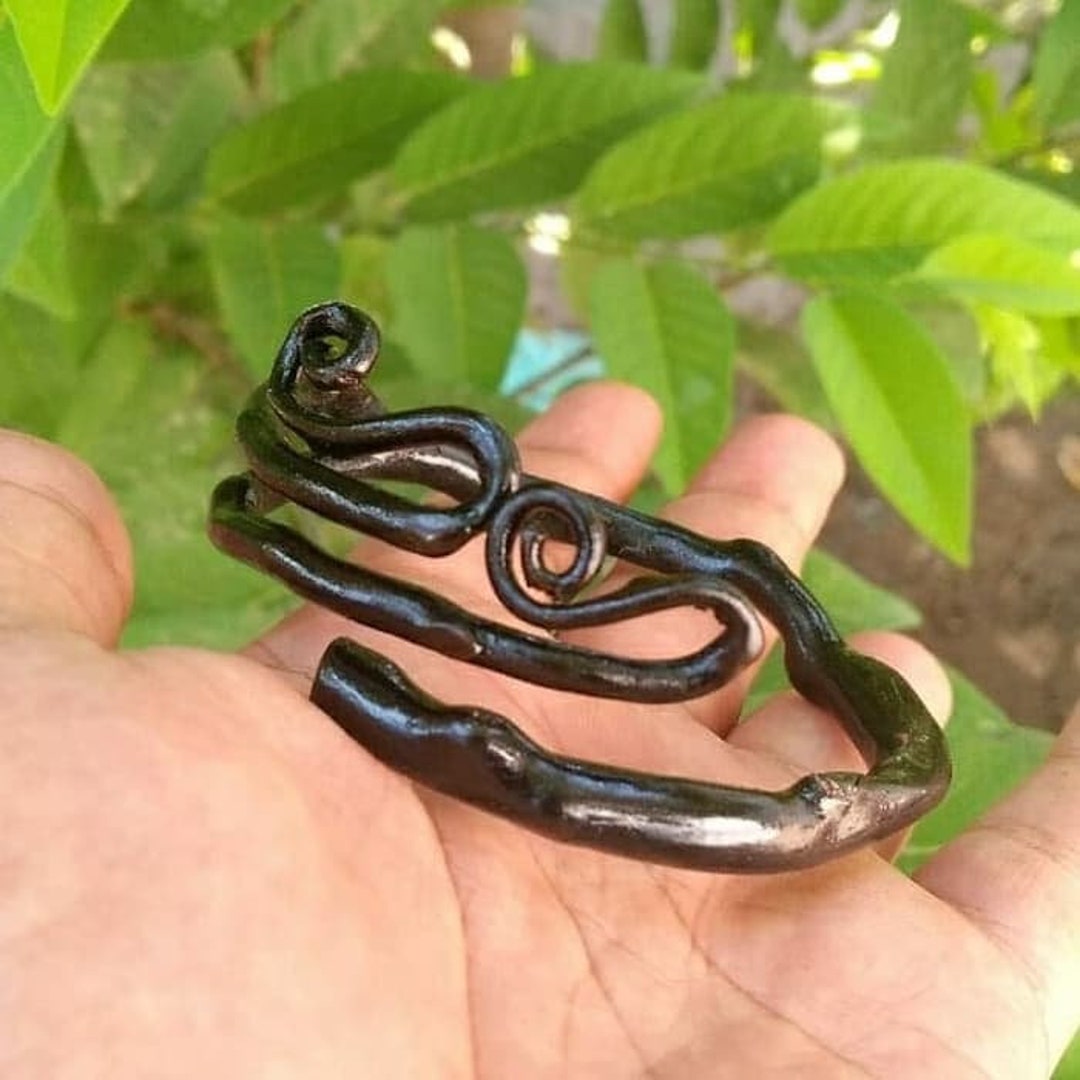 Black Akar Bahar Coral Bangle Natural Bracelet Indonesian - Etsy