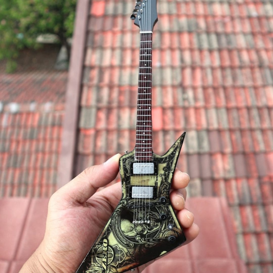 Guitar Miniature Rockstar Metal Signature Display Music Handmade - Etsy