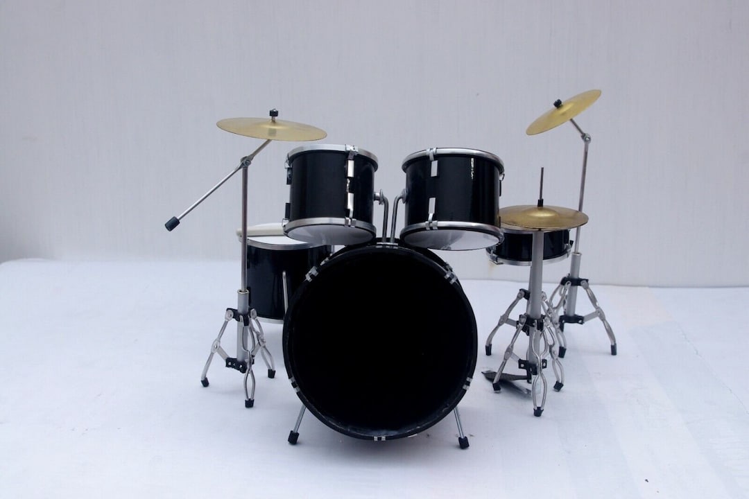 Miniature Drum Set Kit Black Full for Display and Gift - Etsy