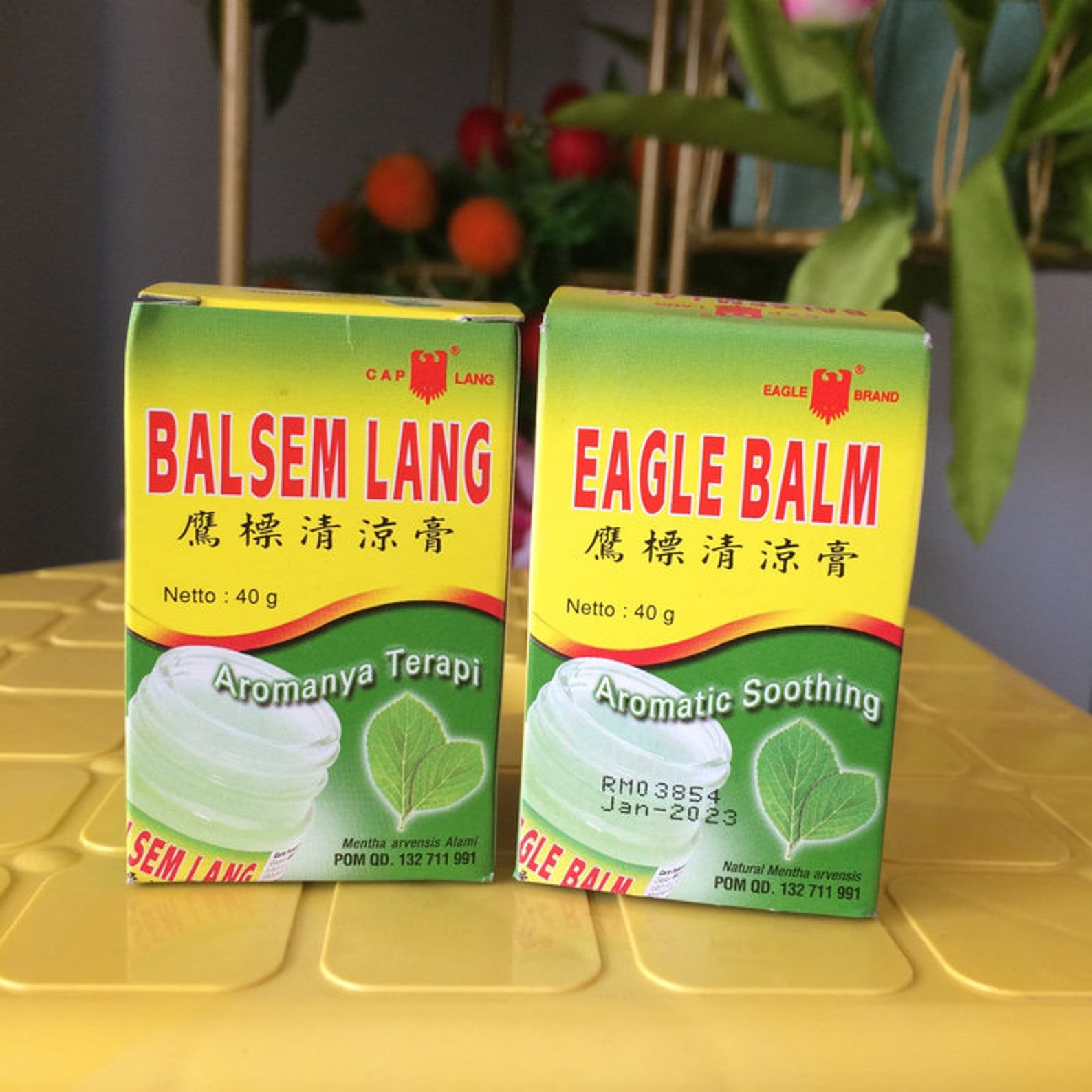 3 X 40 Gram BALSEM LANG Eagle Hot Balm for Muscular Balm Neck Muscle ...