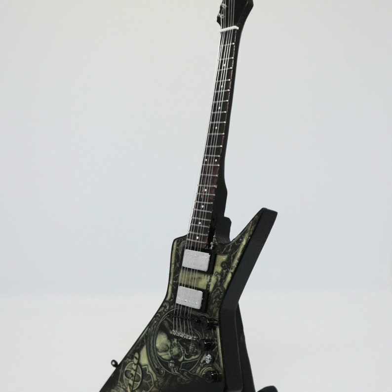 Guitar Miniature Rockstar Metal Signature Display Music - Etsy