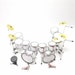 Miniature Drum Set Full White Double Bass 1:12 Instrument Display ...