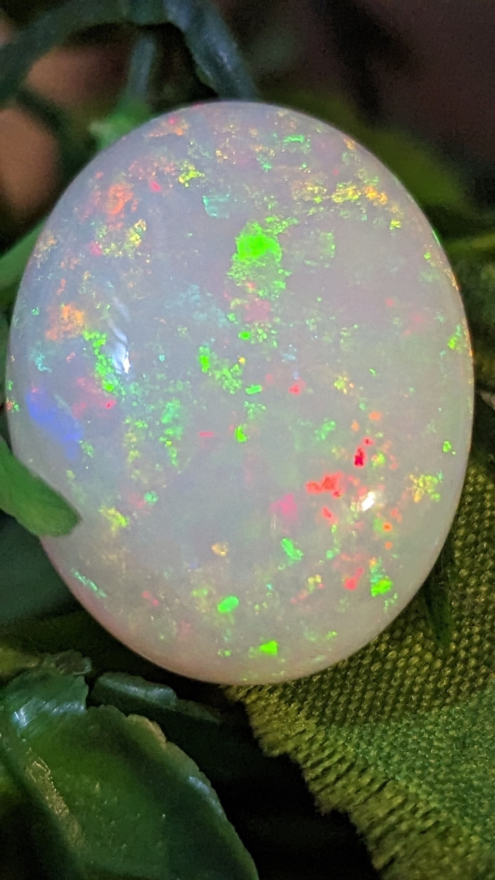 AAA QUALITY Sparkling Honeycomb Pattern Natural Ethiopian Opal Oval ...