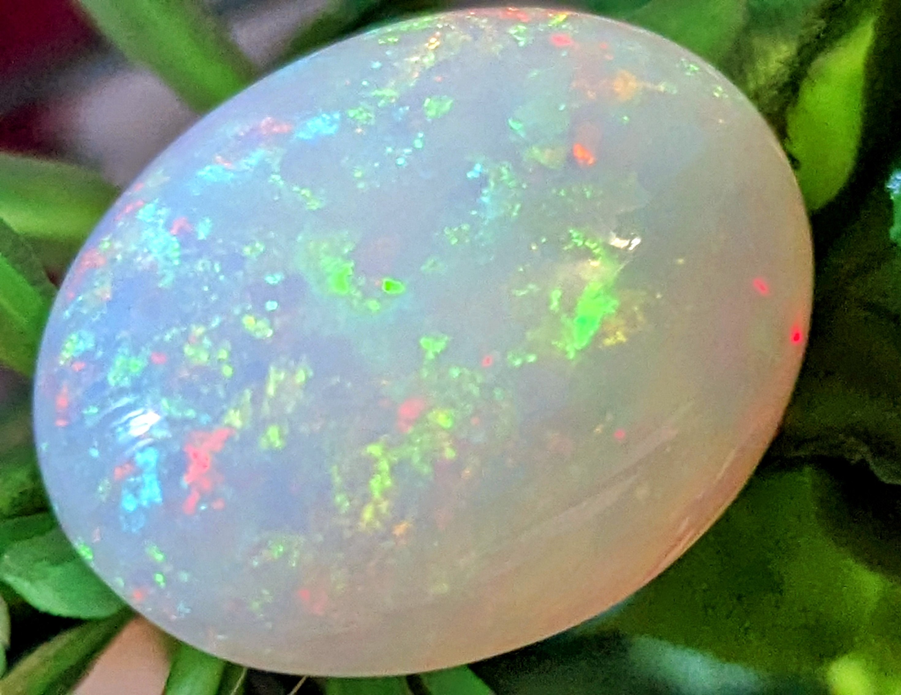 AAA QUALITY Sparkling Honeycomb Pattern Natural Ethiopian Opal Oval ...