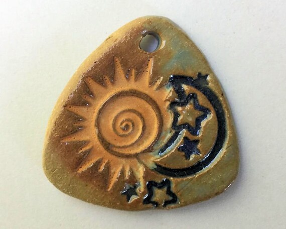 Sun and Moon Focal Bead Triangle | Etsy