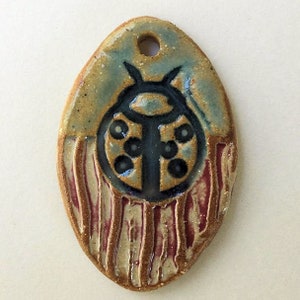 Ladybug Bead Oval - Etsy
