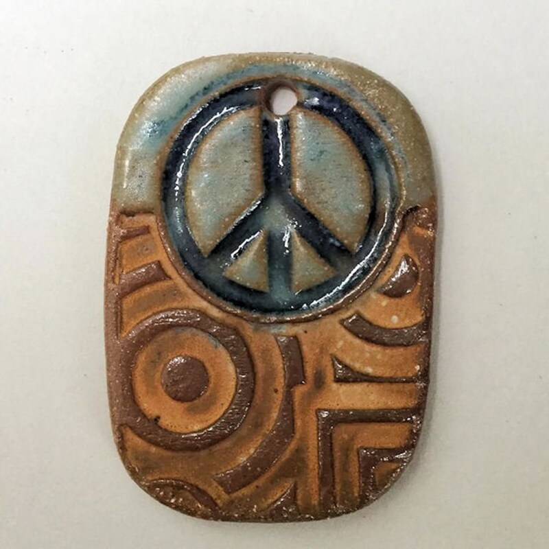 Pottery Peace Sign - Etsy