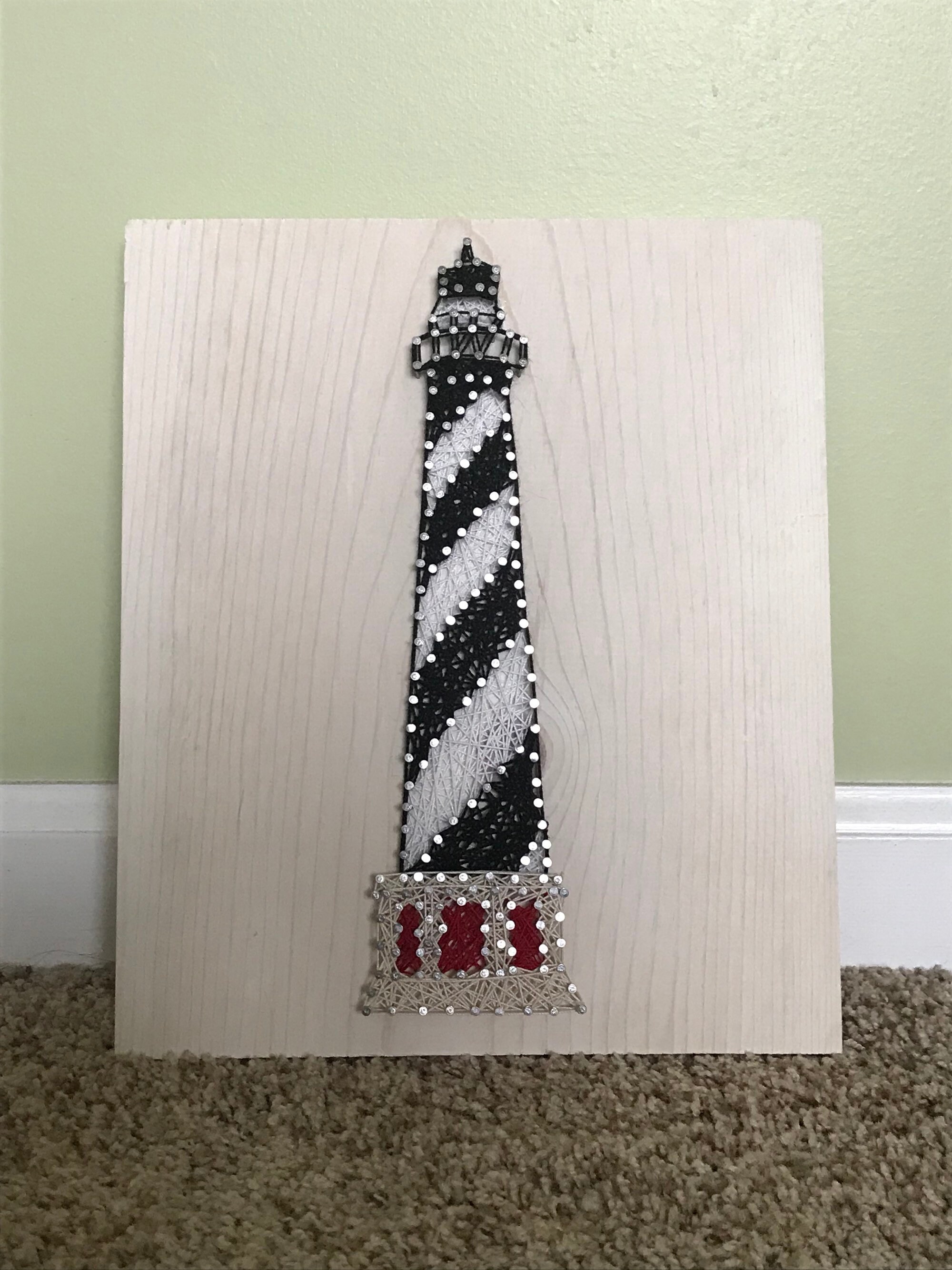 Made to Order! Custom Lighthouse Beach Theme String Art Wall Decor ...