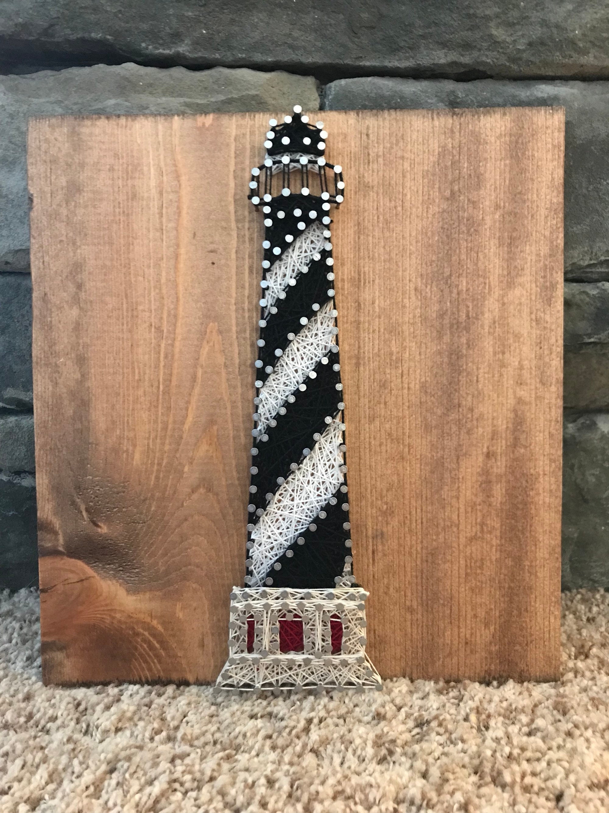 Made to Order! Custom Lighthouse Beach Theme String Art Wall Decor ...