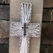 Ready to Ship! Easter Jesus Cross String Art Wood Sign Decor White Gray ...