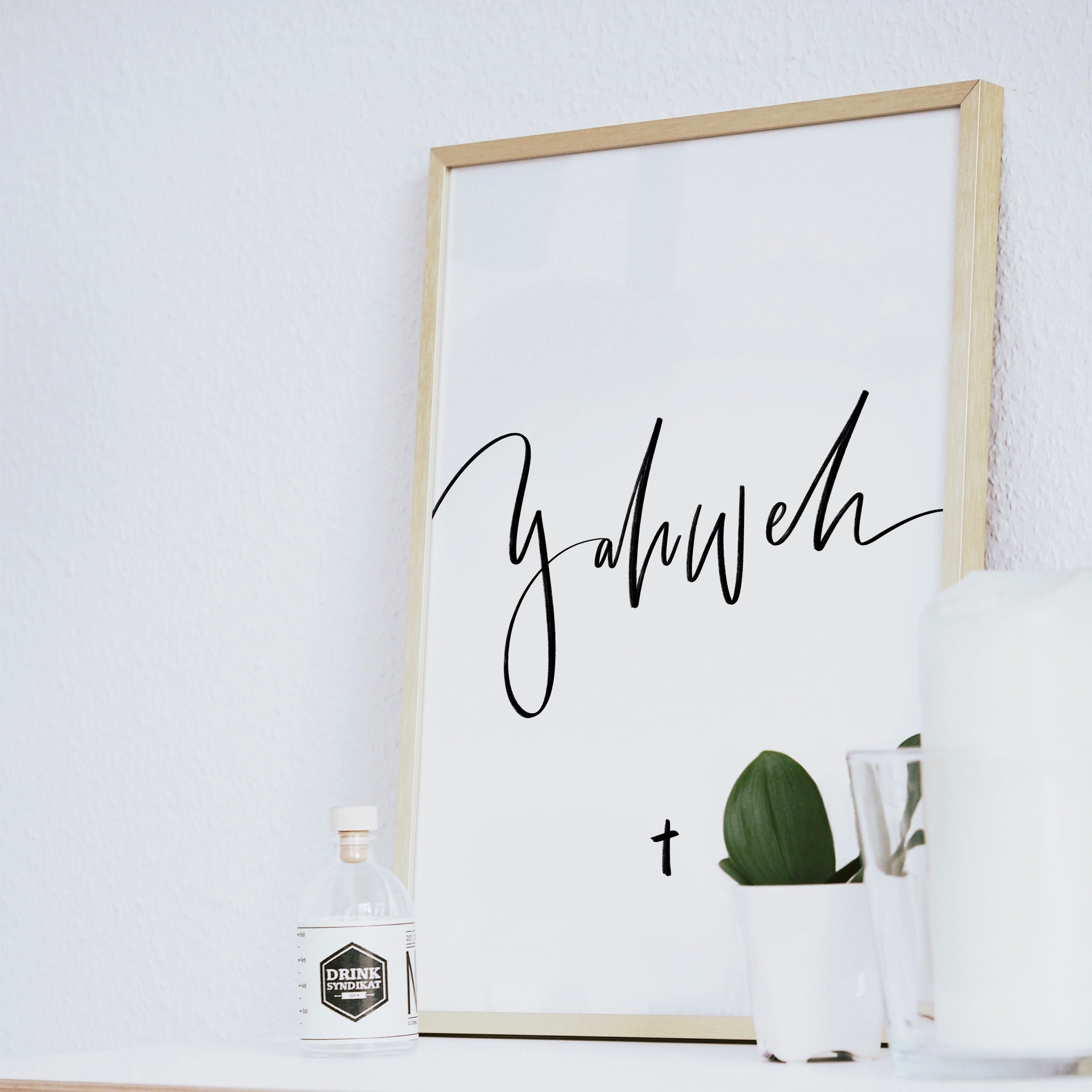 Yahweh Printable Artwork, Bible Verse Prints, Christian Art Prints ...