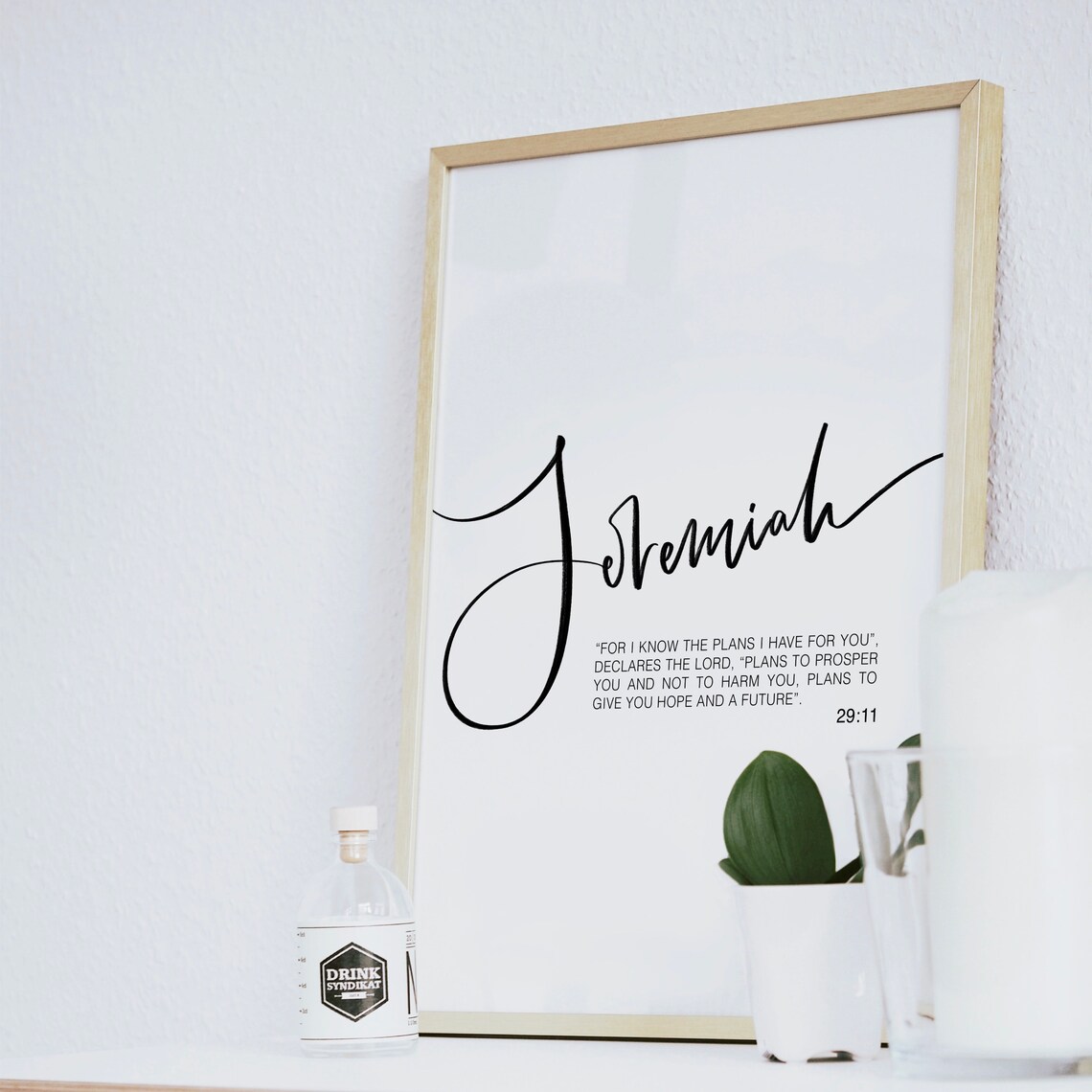 Jeremiah 29:11 Printable Artwork,bible Verse Prints,christian Art ...