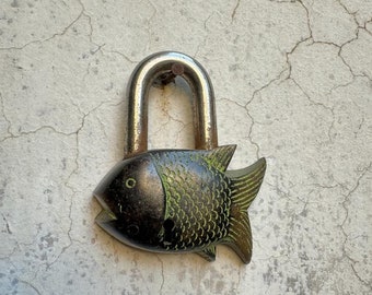 Brass Vintage Owl Pad Lock With 2 Keys, Home and Security Lock ...