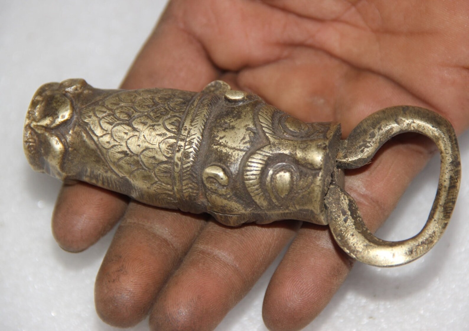 Tricky Door Lock, Vintage Home Decor, Pig Brass Locks & Key, Handmade ...