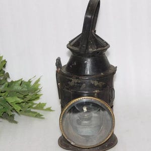 Vintage Iron Railway Lamp, Hand Crafted Train Light Lantern Xo Finished ...
