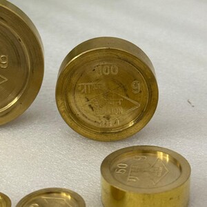 Elegant Vintage Brass Weights - Unique Decor for Weighing Scales 1 to ...