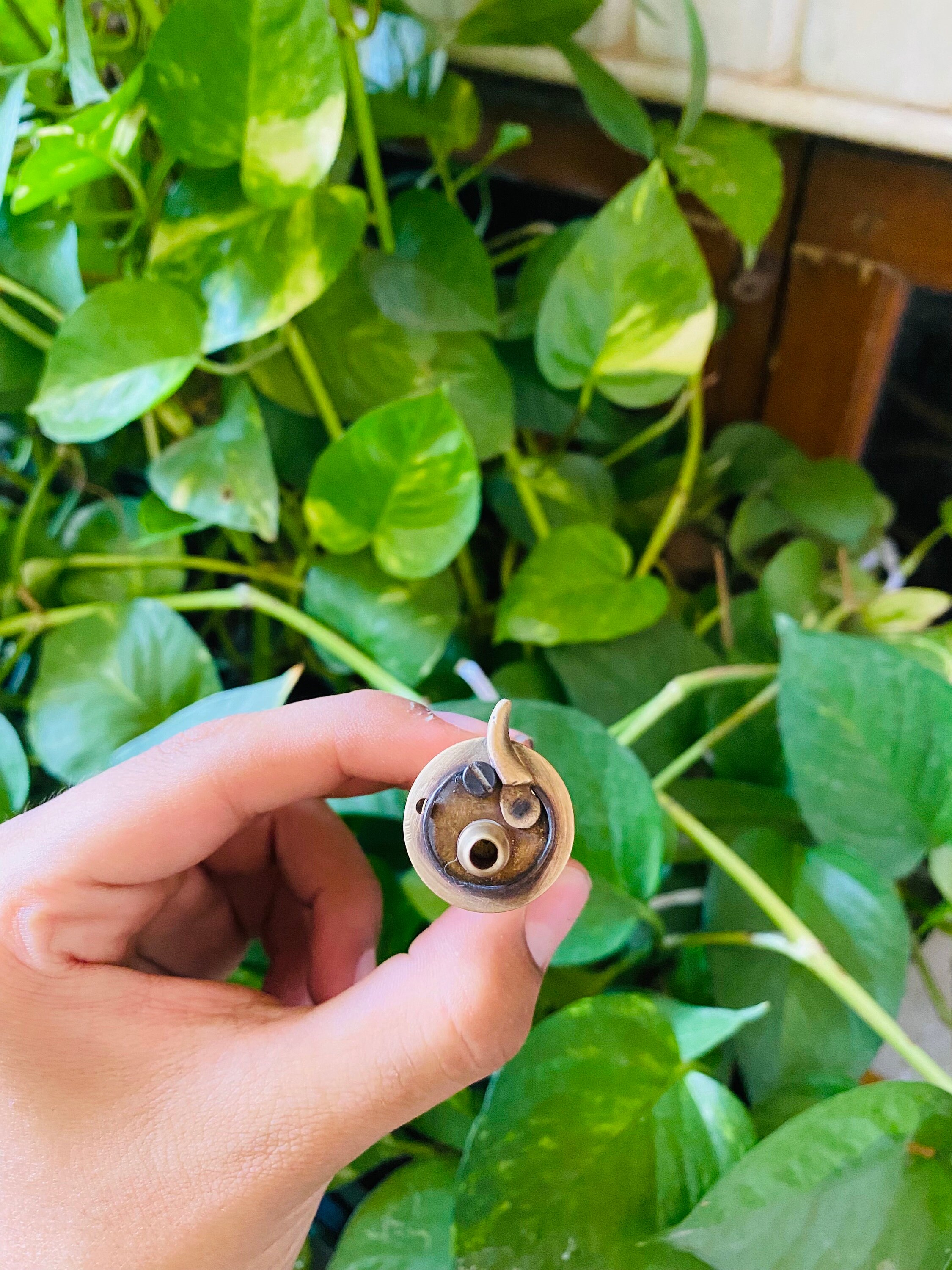 Victorian Brass & Copper Gun Powder Flask Bottle, Hand Made Old ...