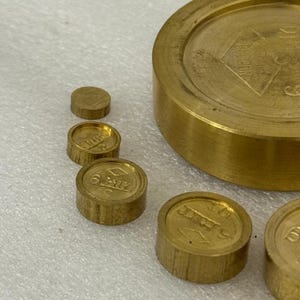 Elegant Vintage Brass Weights - Unique Decor for Weighing Scales 1 to ...
