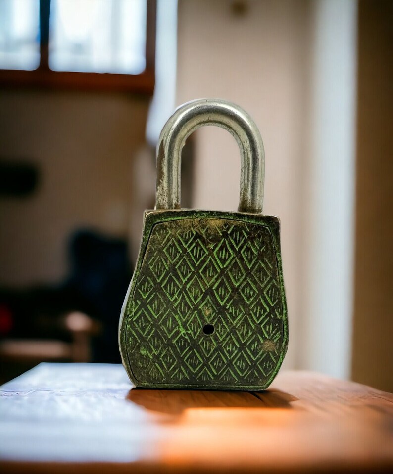 Brass Vintage Owl Pad Lock With 2 Keys, Home and Security Lock ...