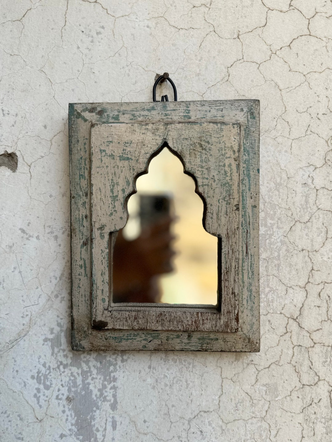 Old Indian Temple Mirror, Reclaimed Mirror, Antique Furniture, Home ...