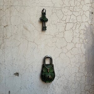 Brass Vintage Owl Pad Lock With 2 Keys, Home and Security Lock ...