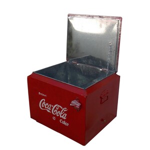 Old Iron Coca Cola Box, Drink Coca Cola Ice Cold Box, Retro Metal Boxes ...